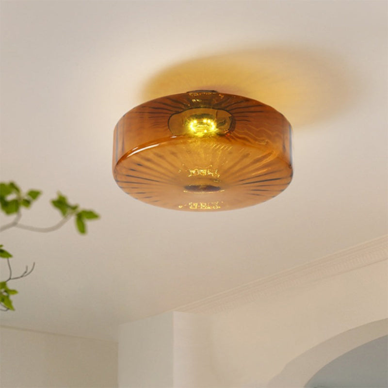 Demolights Amber Ceiling Light with Glass Shade for Bedroom French ...