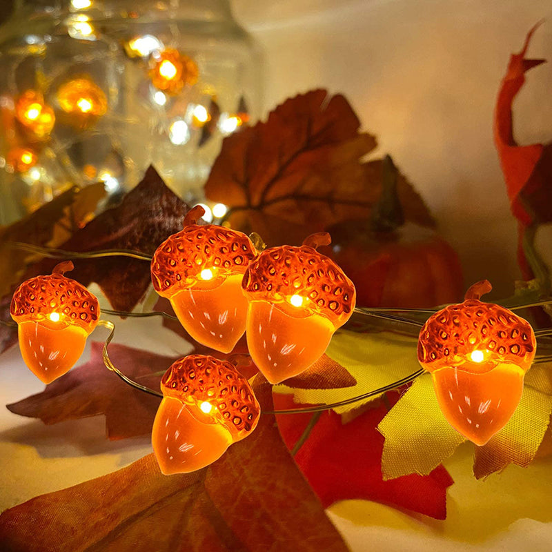 Demolights 3D Acorn Harvest String Lights for Home Party Tree ...