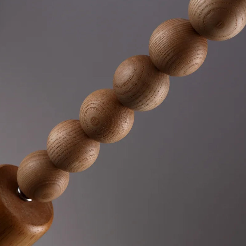 Demolights Modern Solid Wood Bead Chain Hanging Pendant Lights for ...