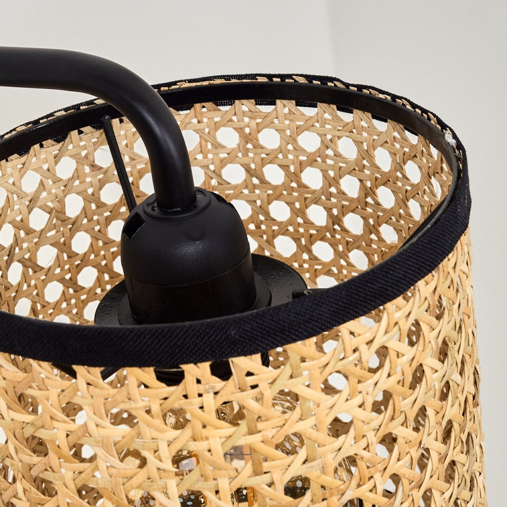 Demolights Rattan Plug In Wall Sconce Wicker Wall Light Bedroom ...