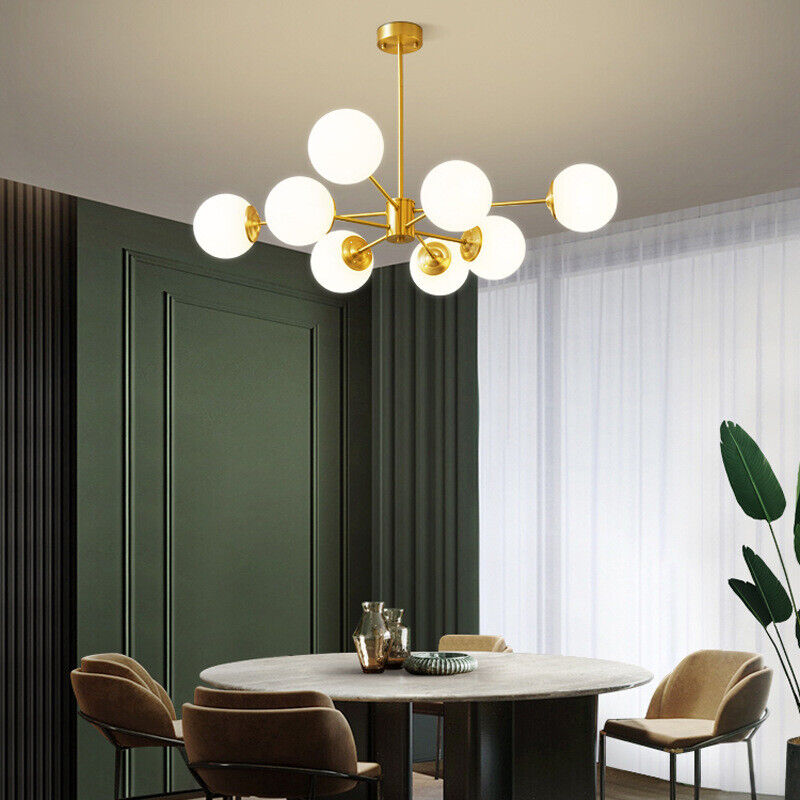Demolights 8-light Gold Chandelier Brass Sputnik Ceiling Light Sputnik ...