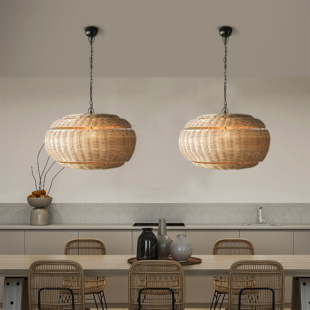 Demolights Pendant Lights Handwoven Wicker Pendant Lampshades Rattan ...