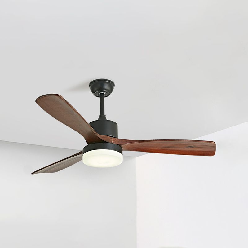 Demolights 42" Ceiling Fan Light Fixture Wooden Contemporary LED ...
