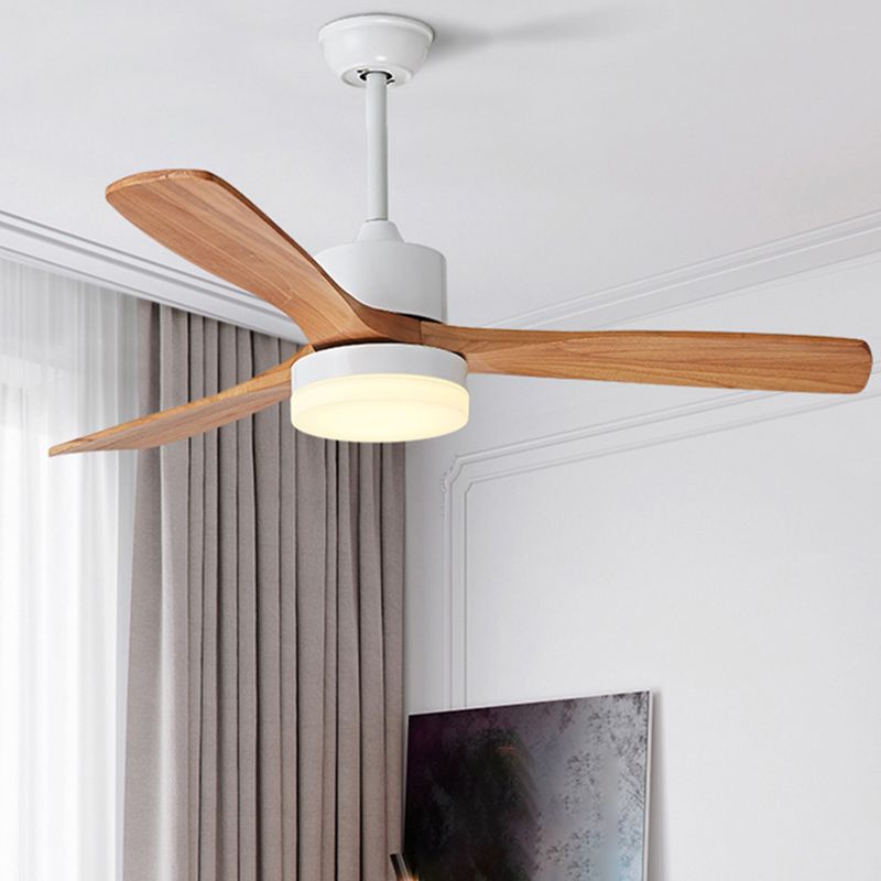 Demolights 42" Ceiling Fan Light Fixture Wooden Contemporary LED ...