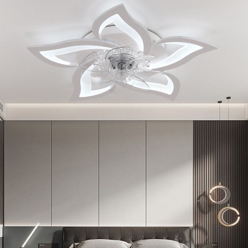 Demolights Ceiling Fans Metal Flower Shape Ceiling Fan Modern Style 5 ...