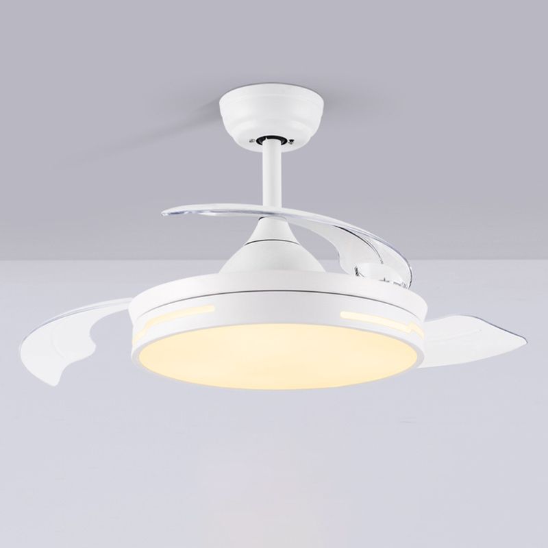 Demolights 42 inch Ceiling Fan Drum Interior LED Ceiling Fan with ...