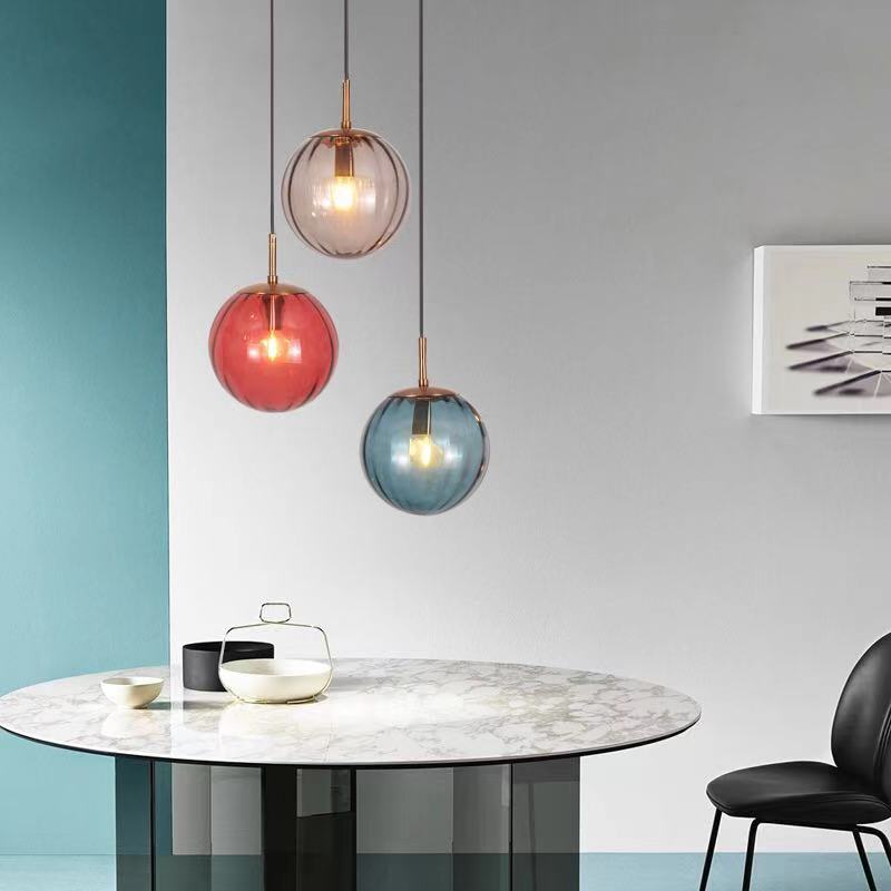 Demolights Clear Glass Ball Pendant Lamp Hanging Lamp For Dining Room ...