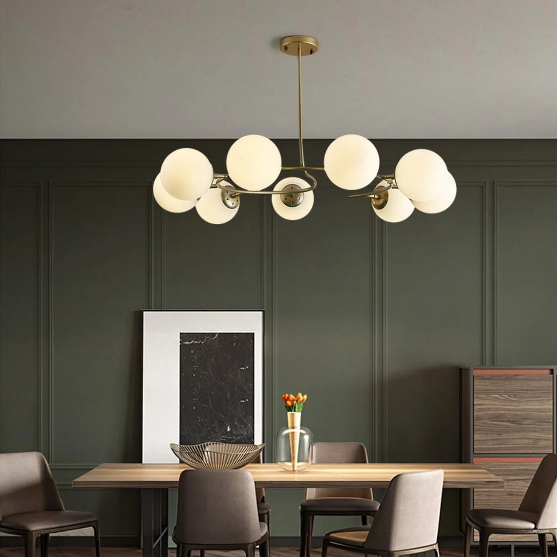 Demolights Design Milk Glass Pendant Light Bubble Light Fixture for ...