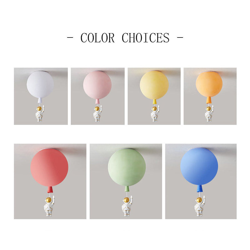 Demolights Modern Colorful Led Ceiling Lights Cute Cartoon Astronaut ...
